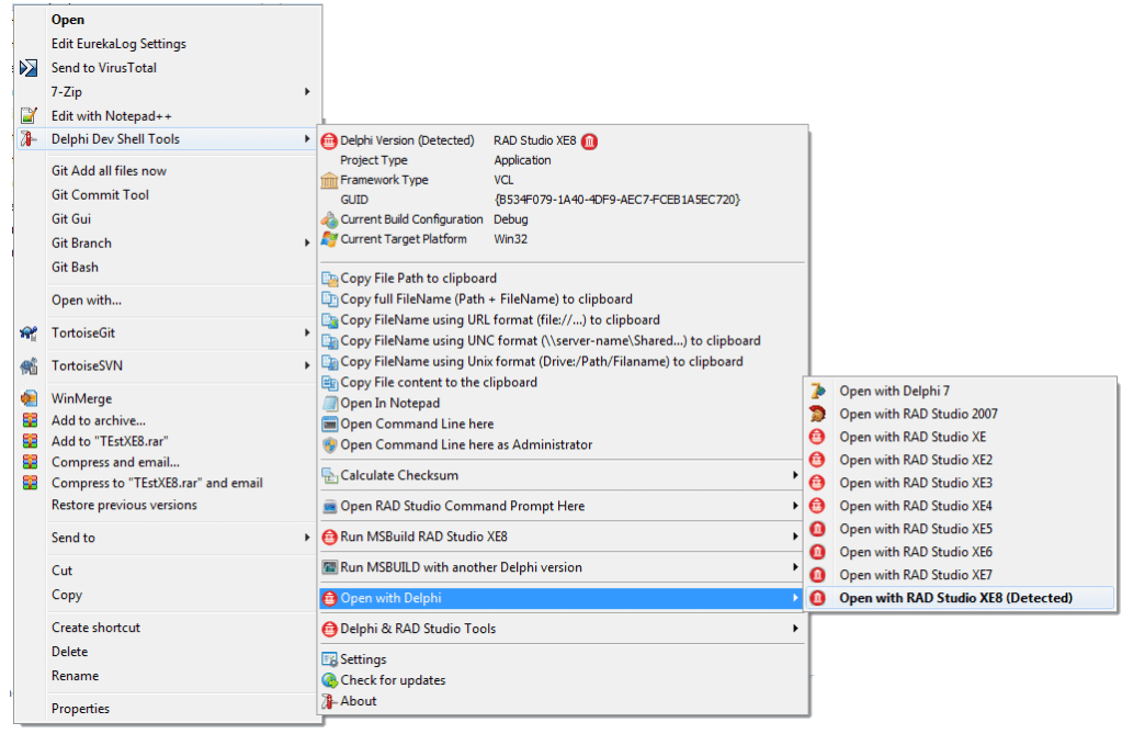 Delphi Dev. Shell Tools Supports RAD Studio XE8 | The Road to Delphi